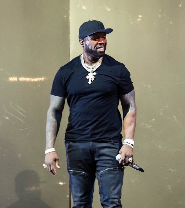 London, UNITED KINGDOM – 50 Cent performing on stage during his “The ...