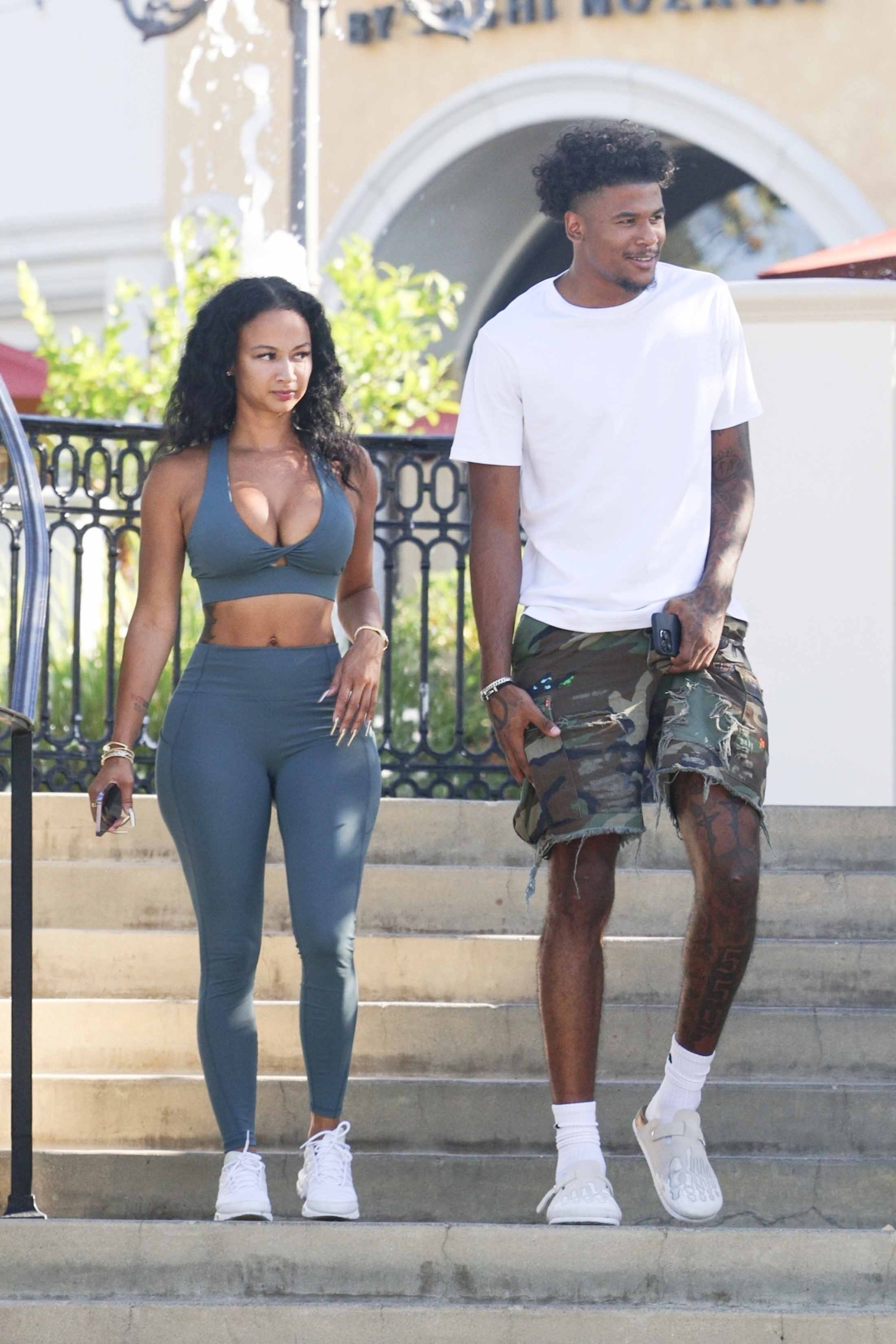Calabasas, CA – *EXCLUSIVE* – NBA star Jalen Green and social media influencer Draya Michele ...