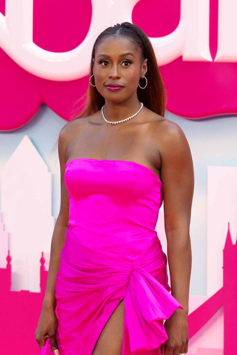 Issa Rae attends the European Premiere of Barbie in Leicester Square in ...