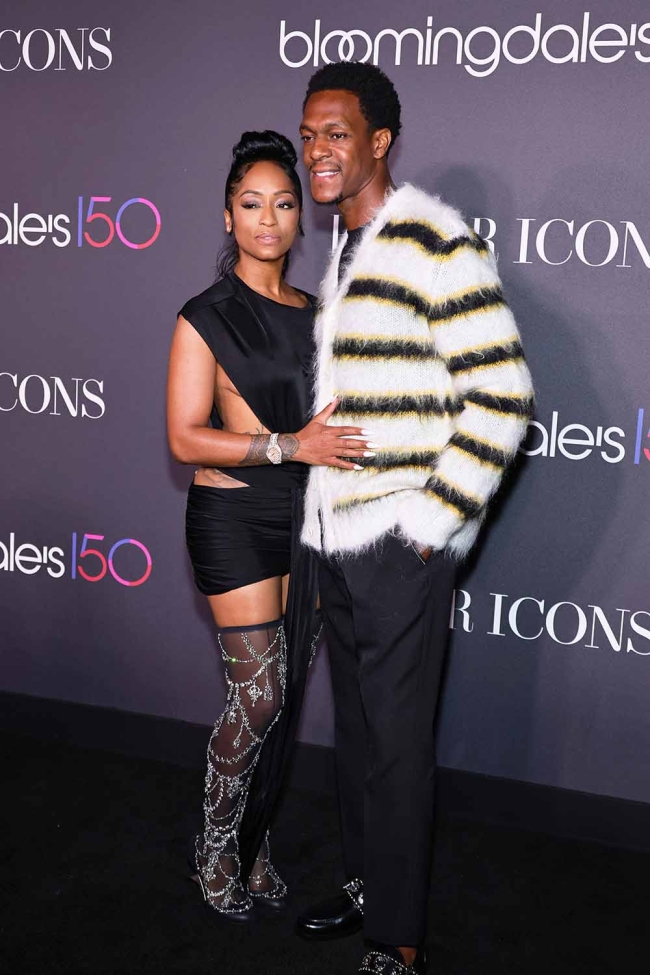 NEW YORK, NEW YORK – SEPTEMBER 09: Latoia Fitzgerald and Rajon Rondo ...