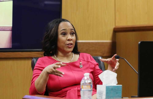 ATLANTA, GA – FEBRUARY 15: Fulton County District Attorney Fani Willis ...