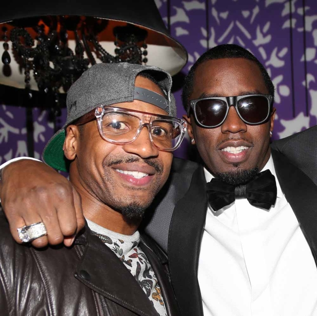 WEST HOLLYWOOD, CA – FEBRUARY 09: (L-R) Stevie J (L) and Sean ‘Diddy ...