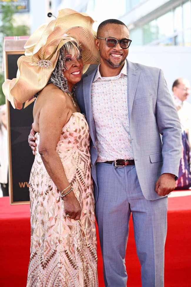 Martha Reeves and Eric Reeves at the star ceremony where Martha Reeves ...