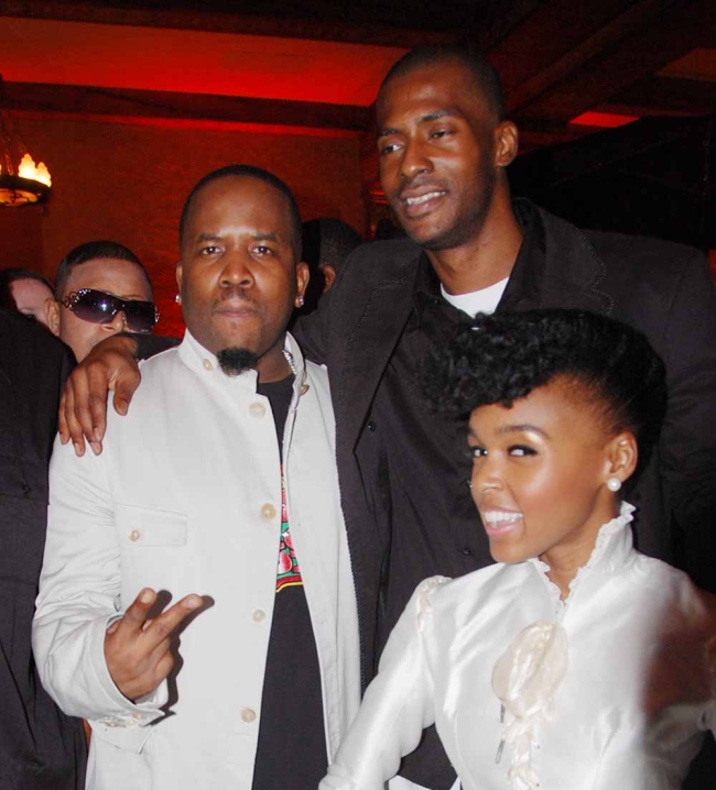 Big Boi, Rico Wade and Janelle Monae at an event in Atlanta, Ga. in ...