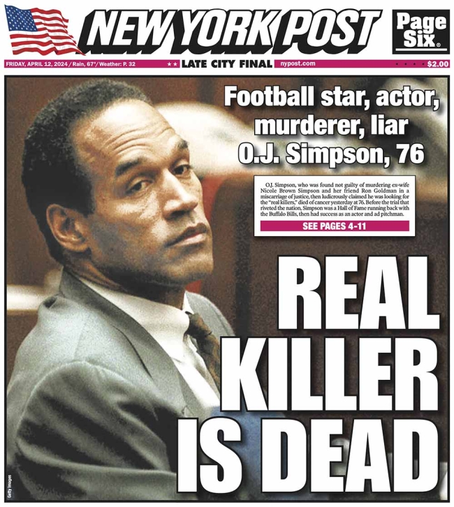 OJ Simpson’s Estate Agrees to Pay Ron Goldman’s Family $58 Million ...