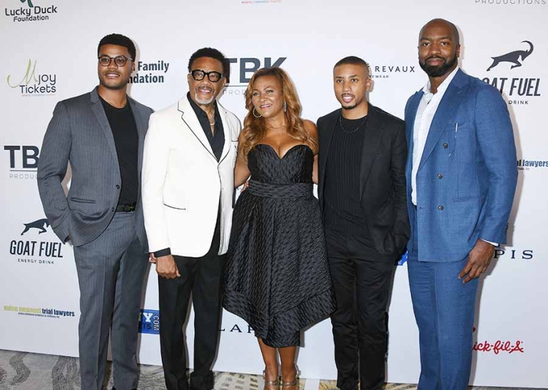Judge Greg Mathis and family attend the 2022 Harold and Carole Pump ...