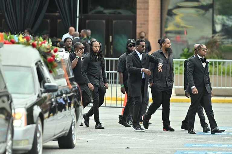 Friends and Family Attend Rapper Rich Homie Quan’s Homegoing Service ...