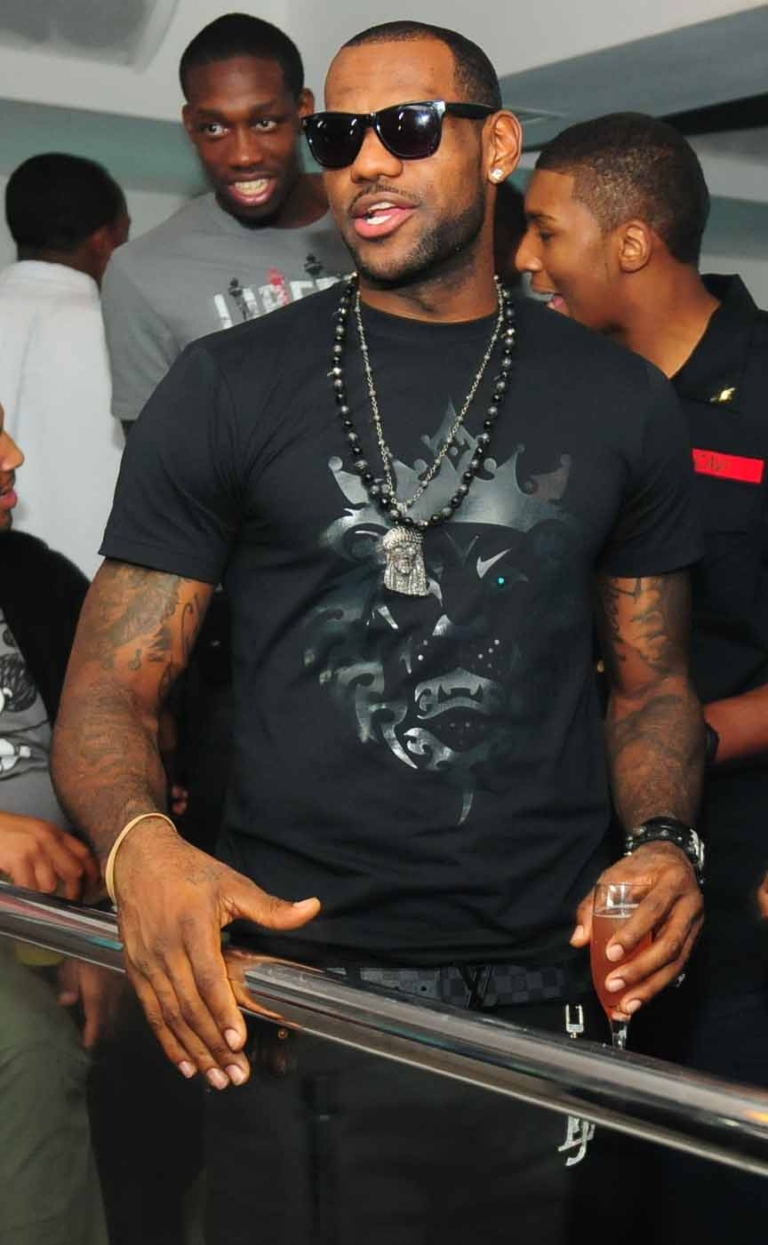 LeBron James at Compound nightclub in Atlanta, GA. in in 2010. Photo by ...