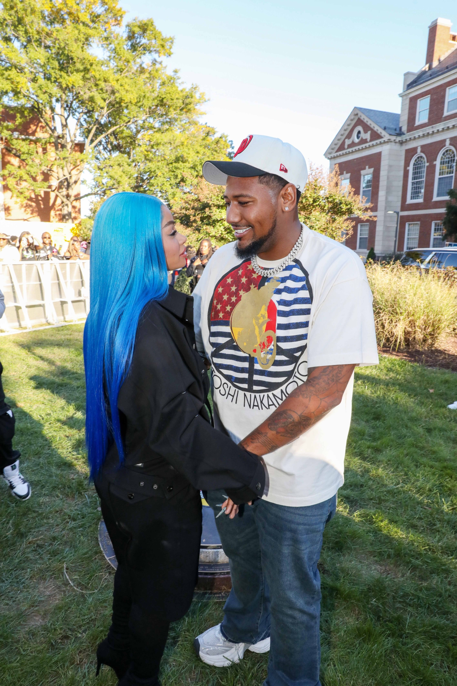 Derrick Milano pops the question to Blac Chyna at Howard University’s ...