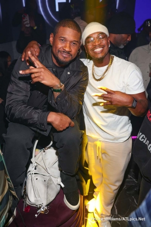 Usher and Ne-Yo at Usher’s after-party at Ladies Love R&B at Flo ...