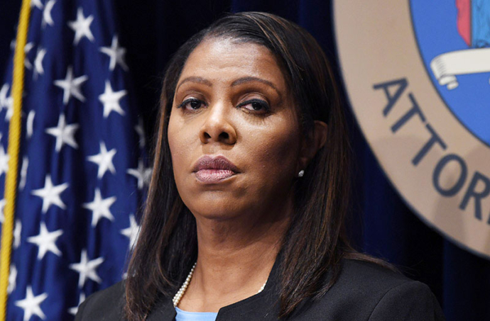 New York State Attorney General Letitia James holds a press conference ...