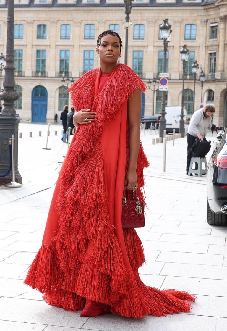Paris, FRANCE – French model Didi-Stone spotted outside The Riz Hotel ...