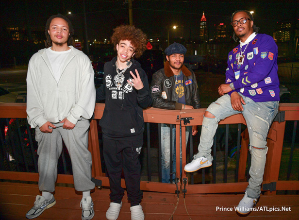 L-R: Domani Harris, King Harris, Messiah Harris, and King Harris attend ...