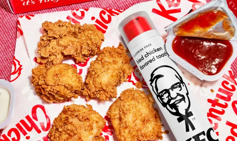 Fried Chicken-Flavored Toothpaste Sells Out at KFC Restaurants – Sandra ...