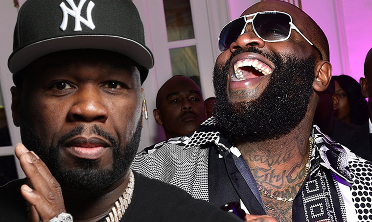 Rick Ross claps back at 50 Cent after model in yacht video is ...