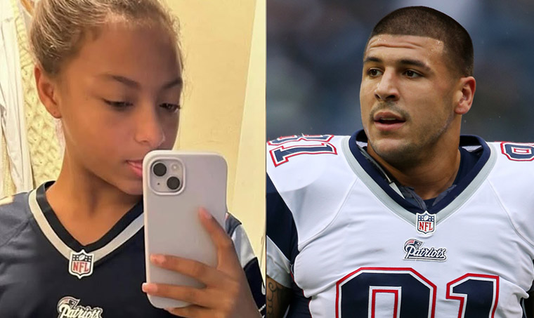 Aaron Hernandez’s daughter Avielle, 12, posts selfie wearing her father’s jersey number – Sandra ...