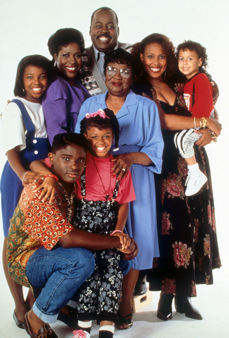 Family Matters cast from left: (back) Reginald VelJohnson (as Carl ...